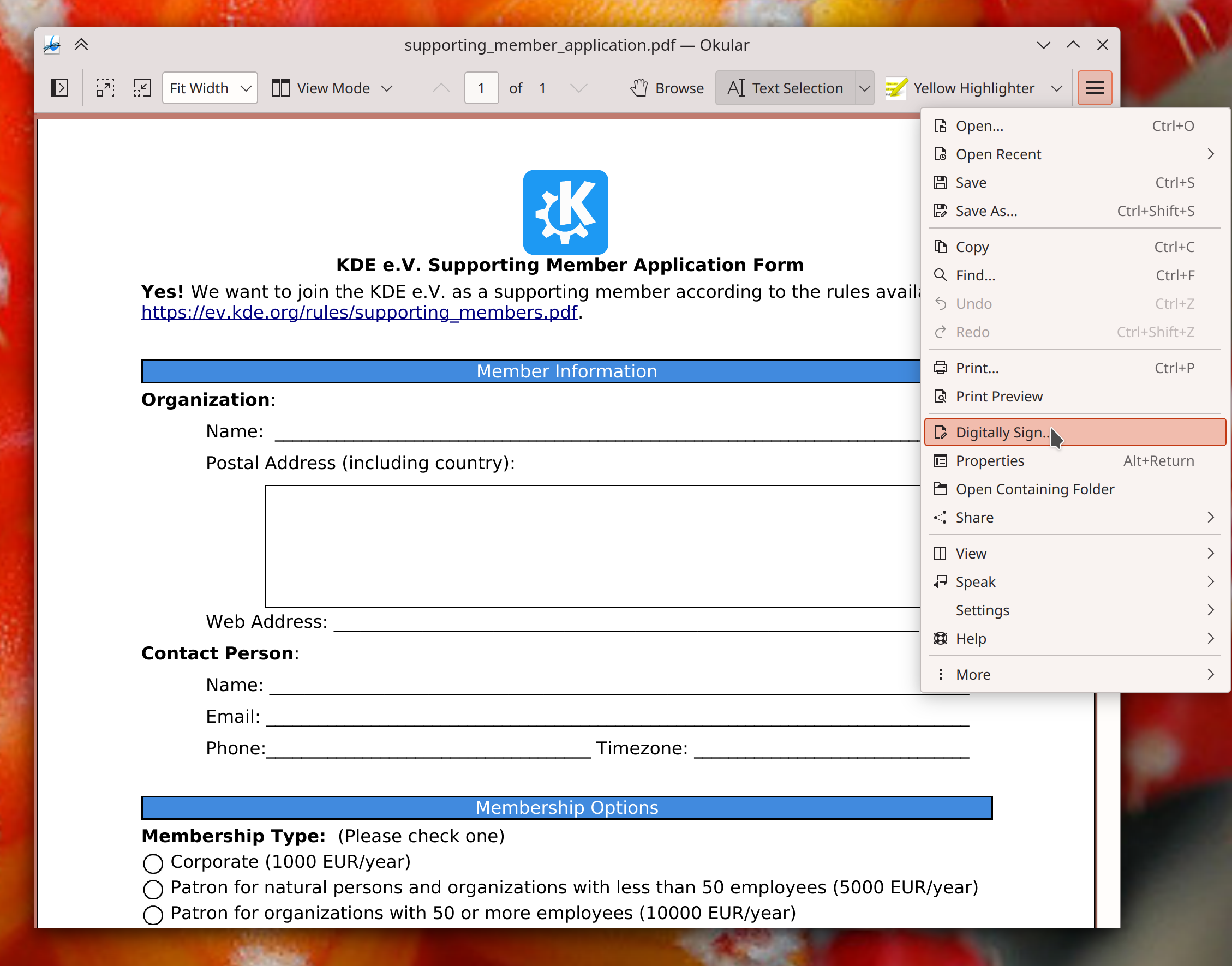 This week in KDE: nicer digital signing in Okular – Adventures in Linux and KDE